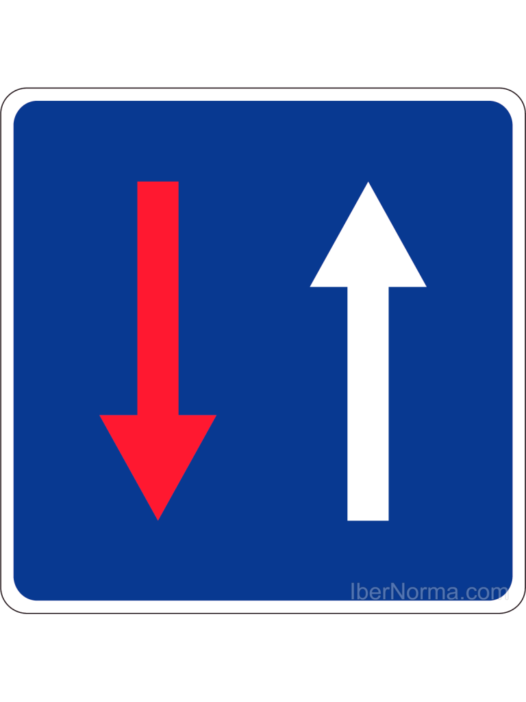 Señal R-6 Prioridad respecto al sentido contrario - Acero termolacado ...