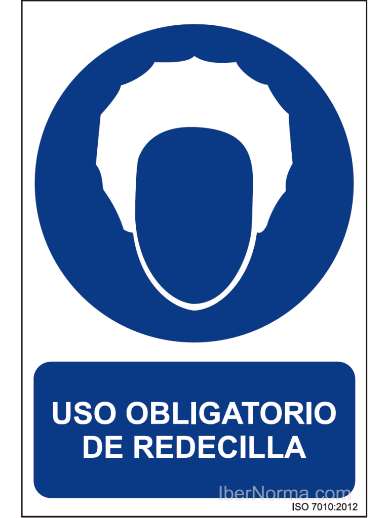Señal Uso obligatorio de redecilla - PVC - NMZ (Normaluz)